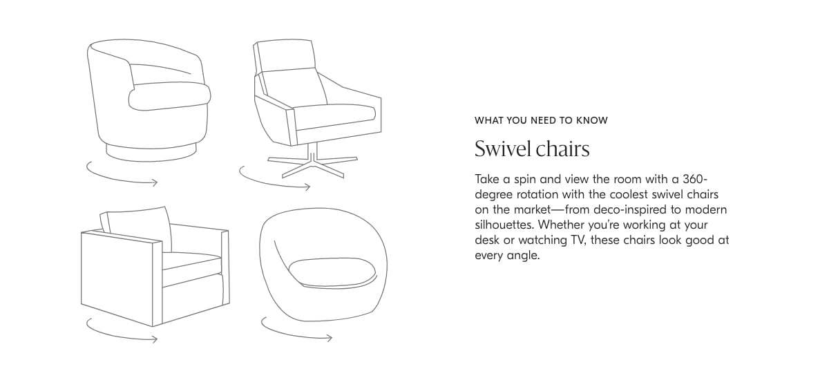 Lucas Leather Swivel Base Chair | West Elm