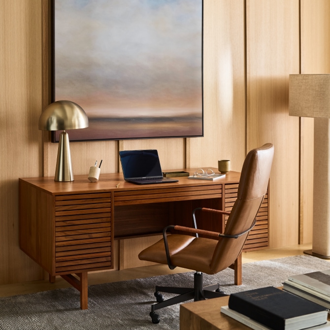 Desk Chair Bryce Executive Home Office West Elm