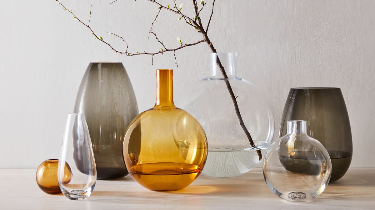 Foundations Large Glass Vases West Elm