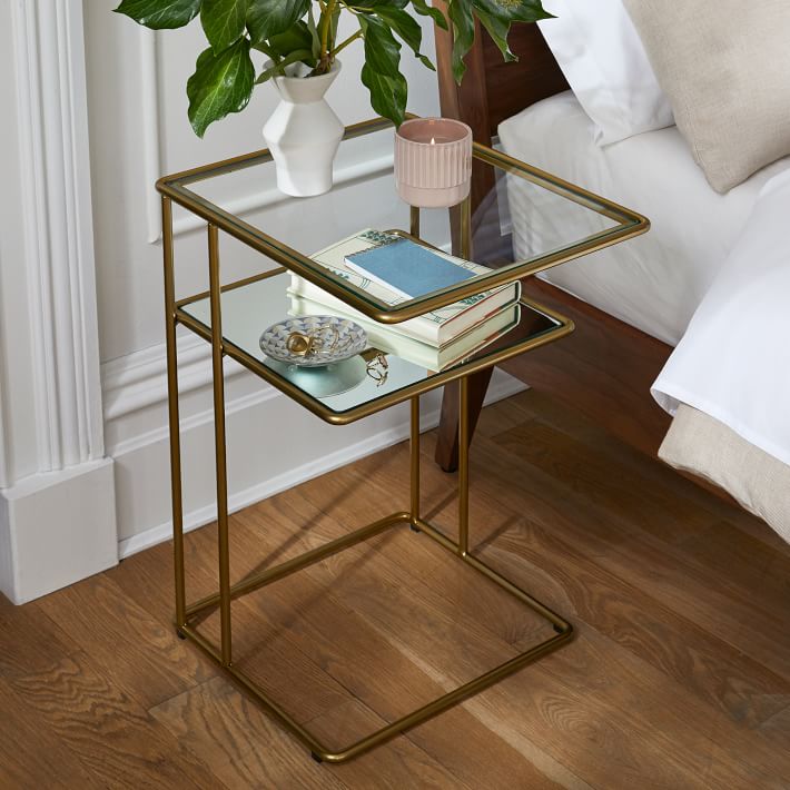 Brass nightstand store