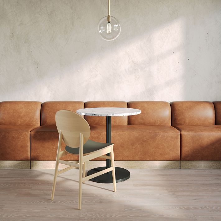 Leather banquette store