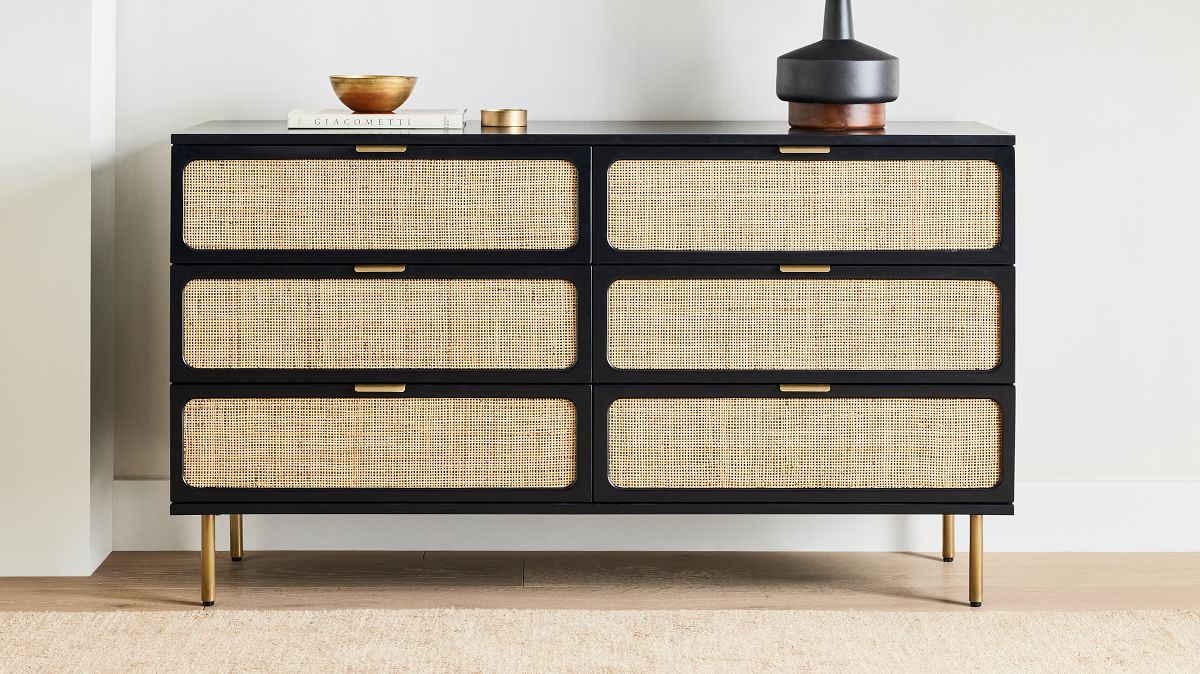 Ida Woven 6 Drawer Dresser 60 West Elm