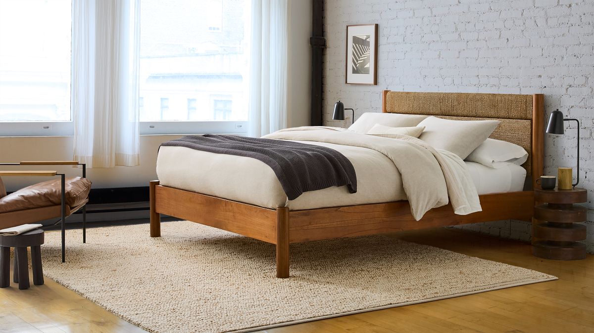 Mylos Woven Wood Bed West Elm