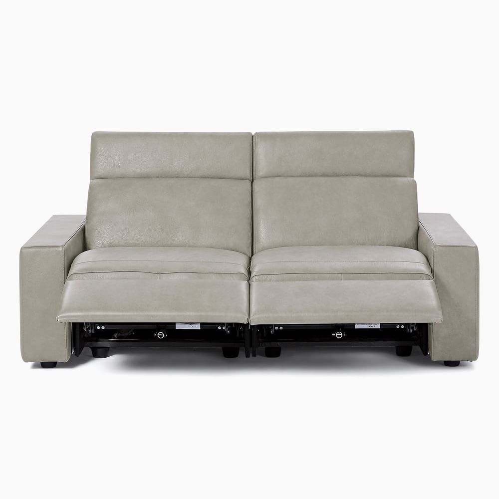 Enzo Leather Reclining Sofa | West Elm