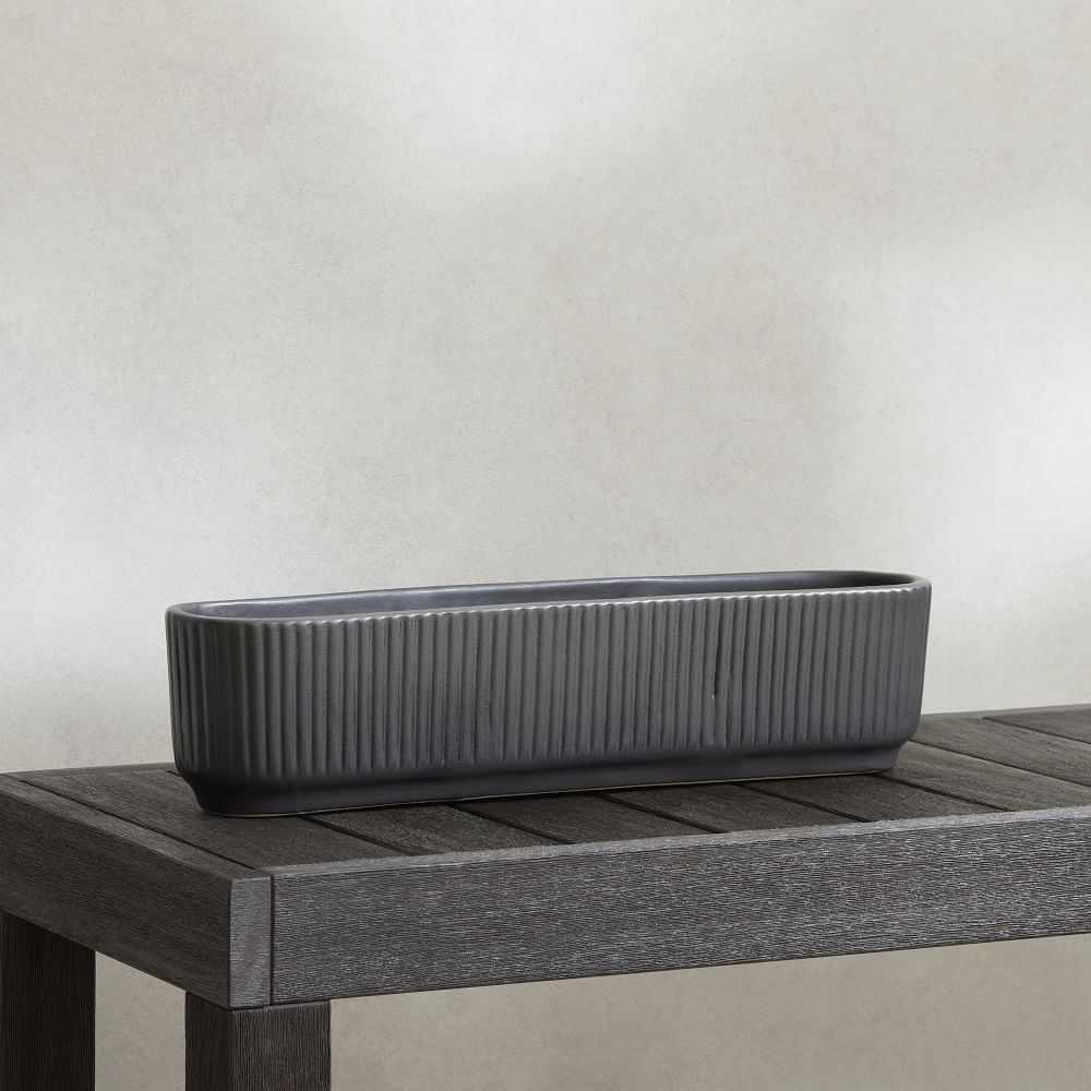 Fluted Indoor/Outdoor Planters | West Elm