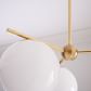 Sphere & Stem 3-Light Chandelier - Milk | West Elm