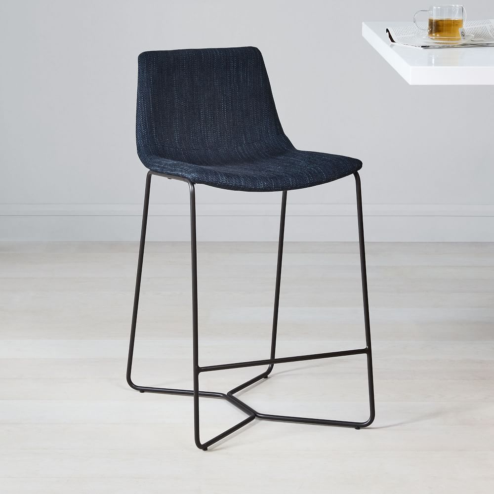 Slope Upholstered Bar & Counter Stools | West Elm
