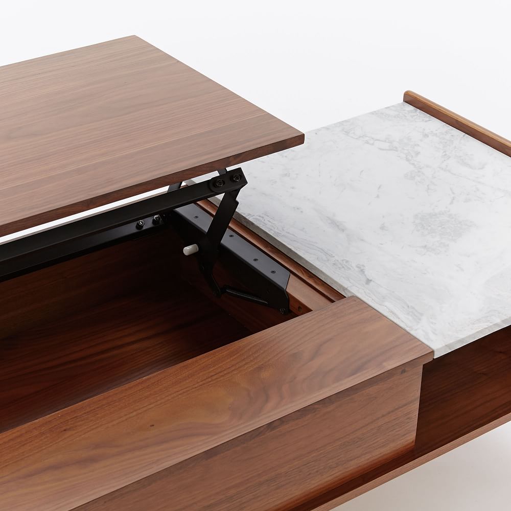 Mid-Century Pop-Up Storage Coffee Table | West Elm