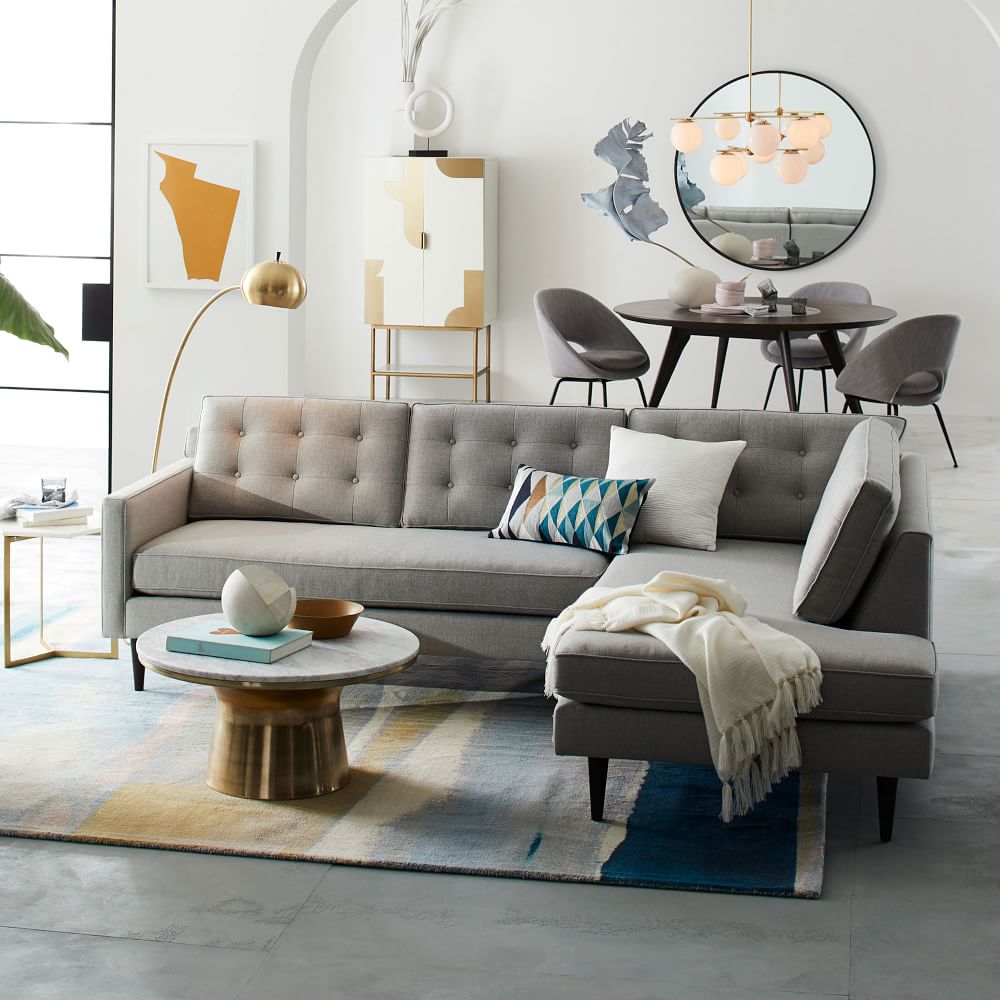 Drake 2-Piece Terminal Chaise Sectional | West Elm