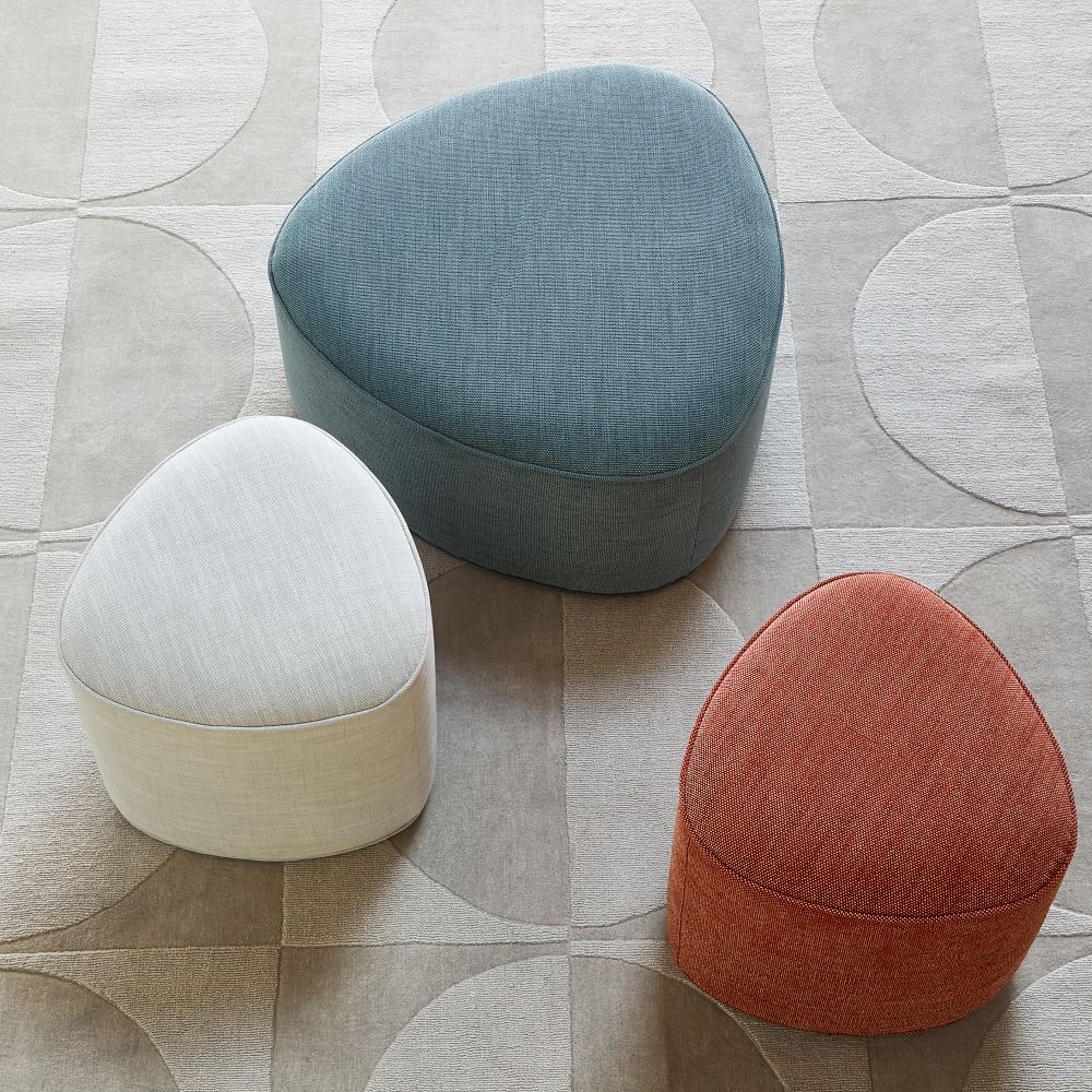 Pebble Ottoman | West Elm