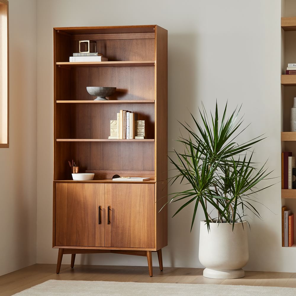 Mid-Century Open Wide Hutch | West Elm
