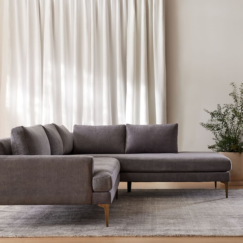 Andes 2-Piece Terminal Chaise Sectional | West Elm