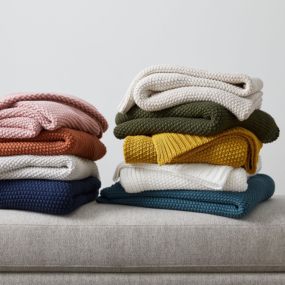 Cotton Knit Throws | West Elm