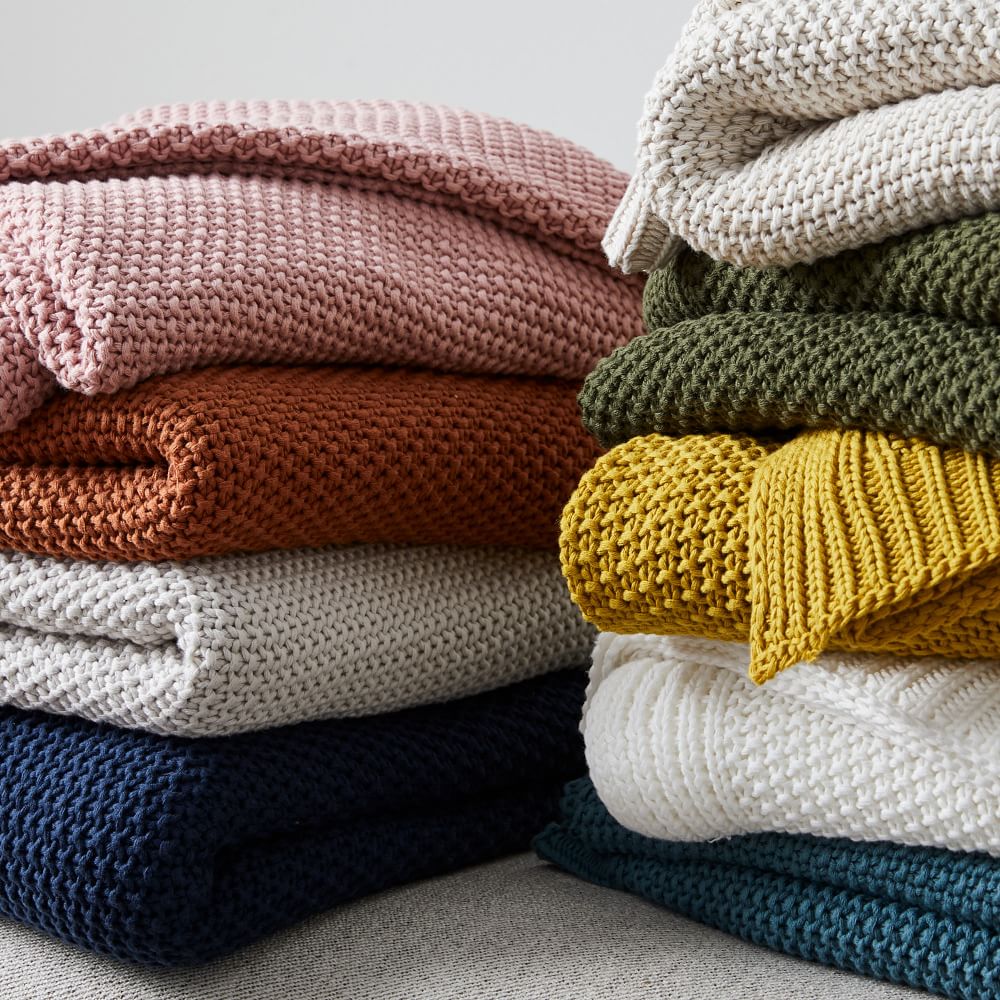 Cotton Knit Throws | West Elm