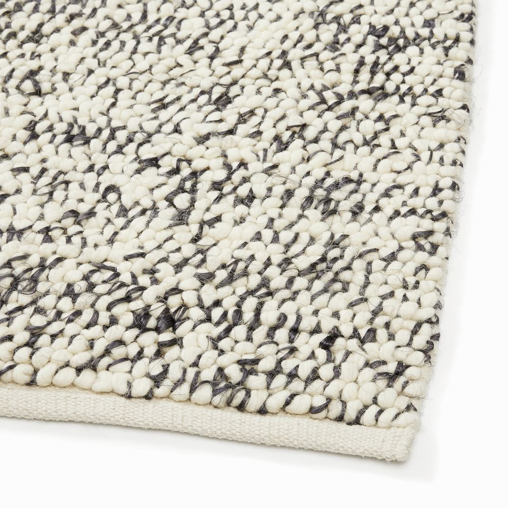 Mini Pebble Wool Jute Rug | West Elm