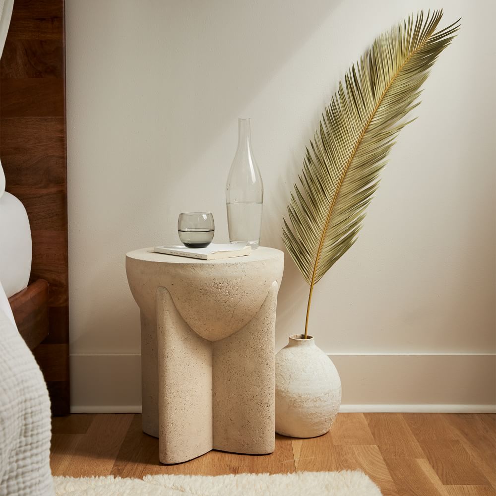 Monti Lava Stone Side Table | West Elm