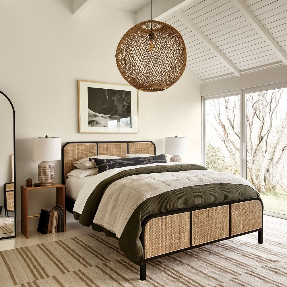 Modern Rattan Bed | West Elm