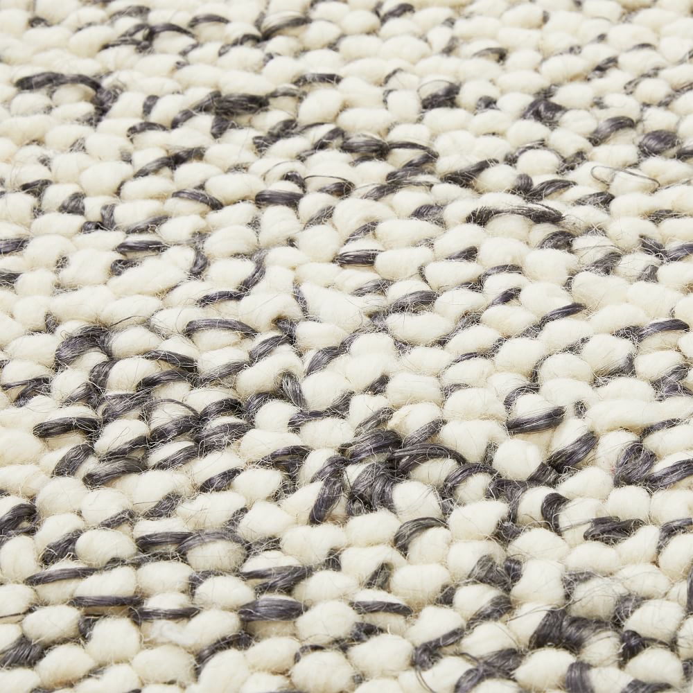 Mini Pebble Wool Jute Rug | West Elm