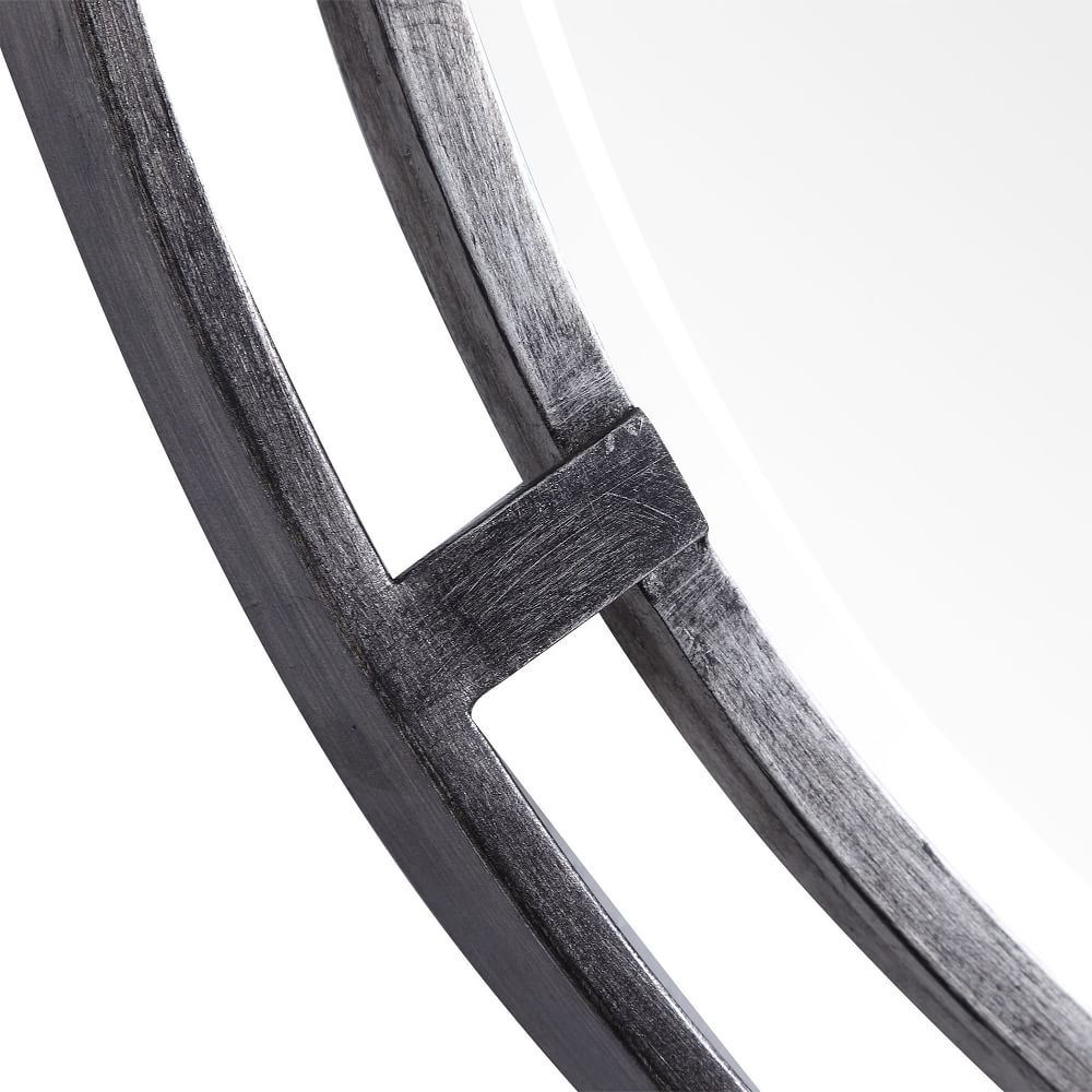 Round Floating Frame Mirror - 30" | West Elm