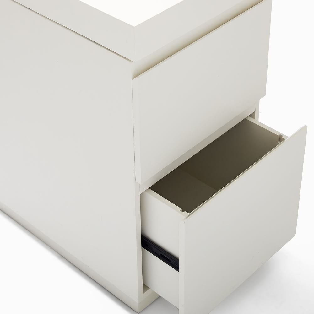Parsons L-Shaped Desk & File Cabinet Set | West Elm