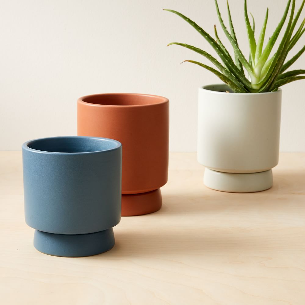 Bishop Ceramic Indoor/Outdoor Tabletop Planters | West Elm