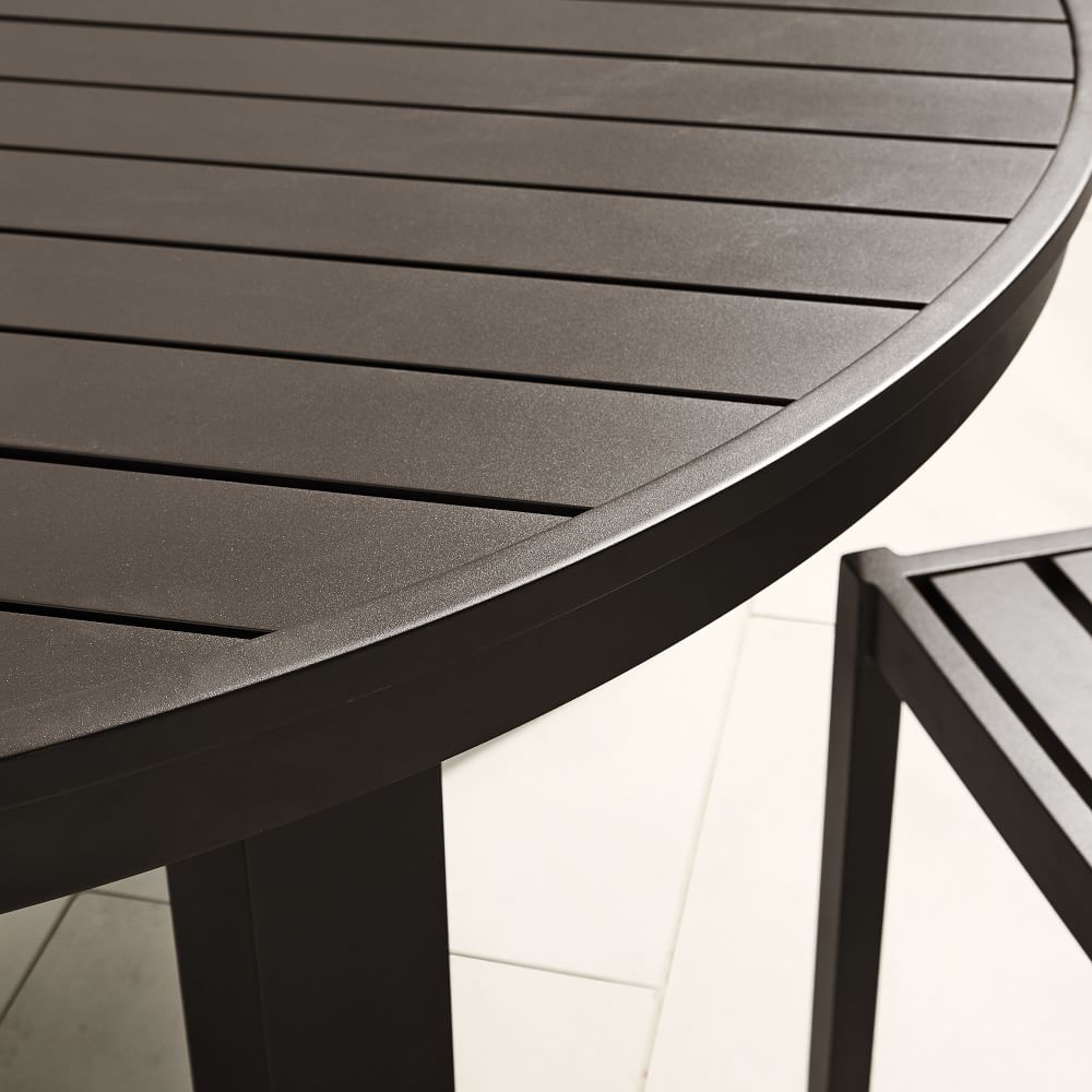 Portside Aluminum Outdoor Round Dining Table | West Elm
