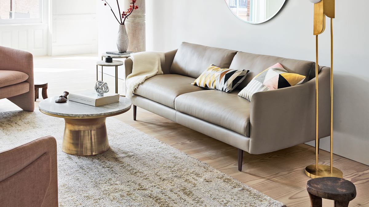 Sloane Leather Sofa (78") | West Elm
