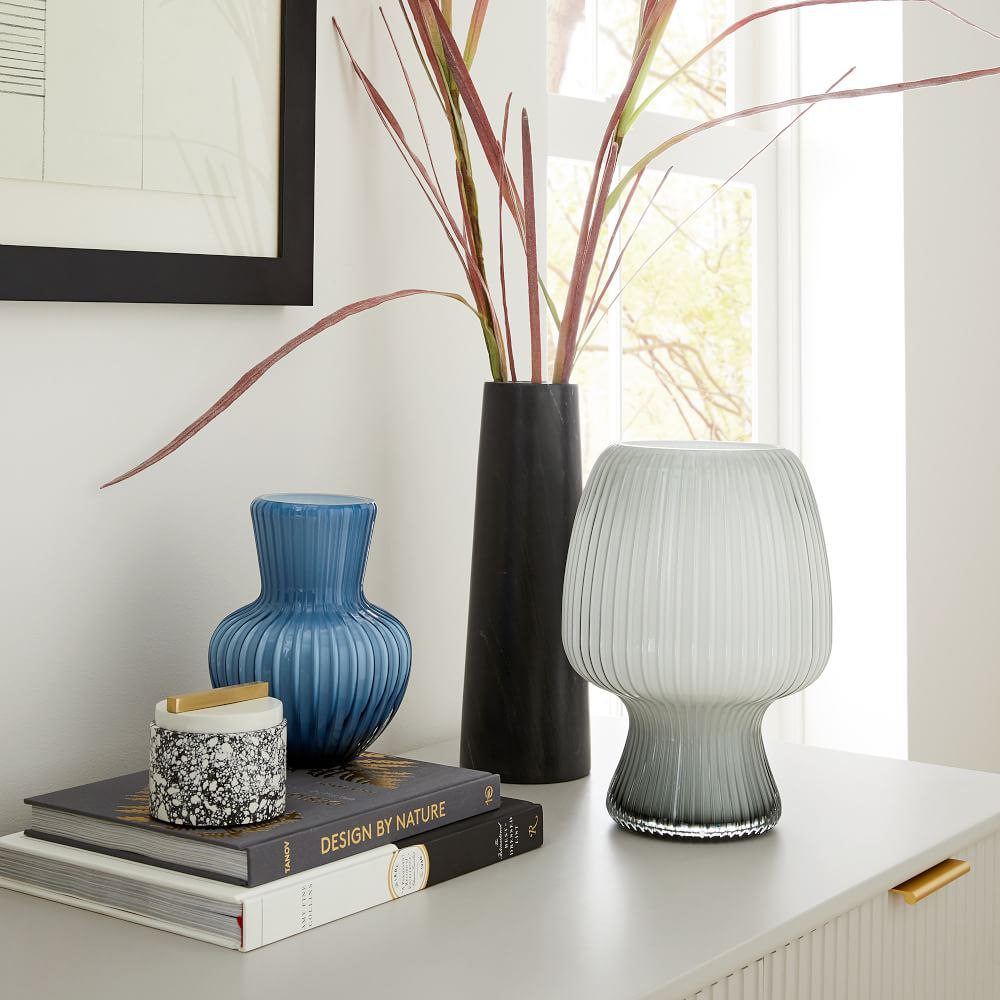 Foundations Marble Cylinder Vases | West Elm