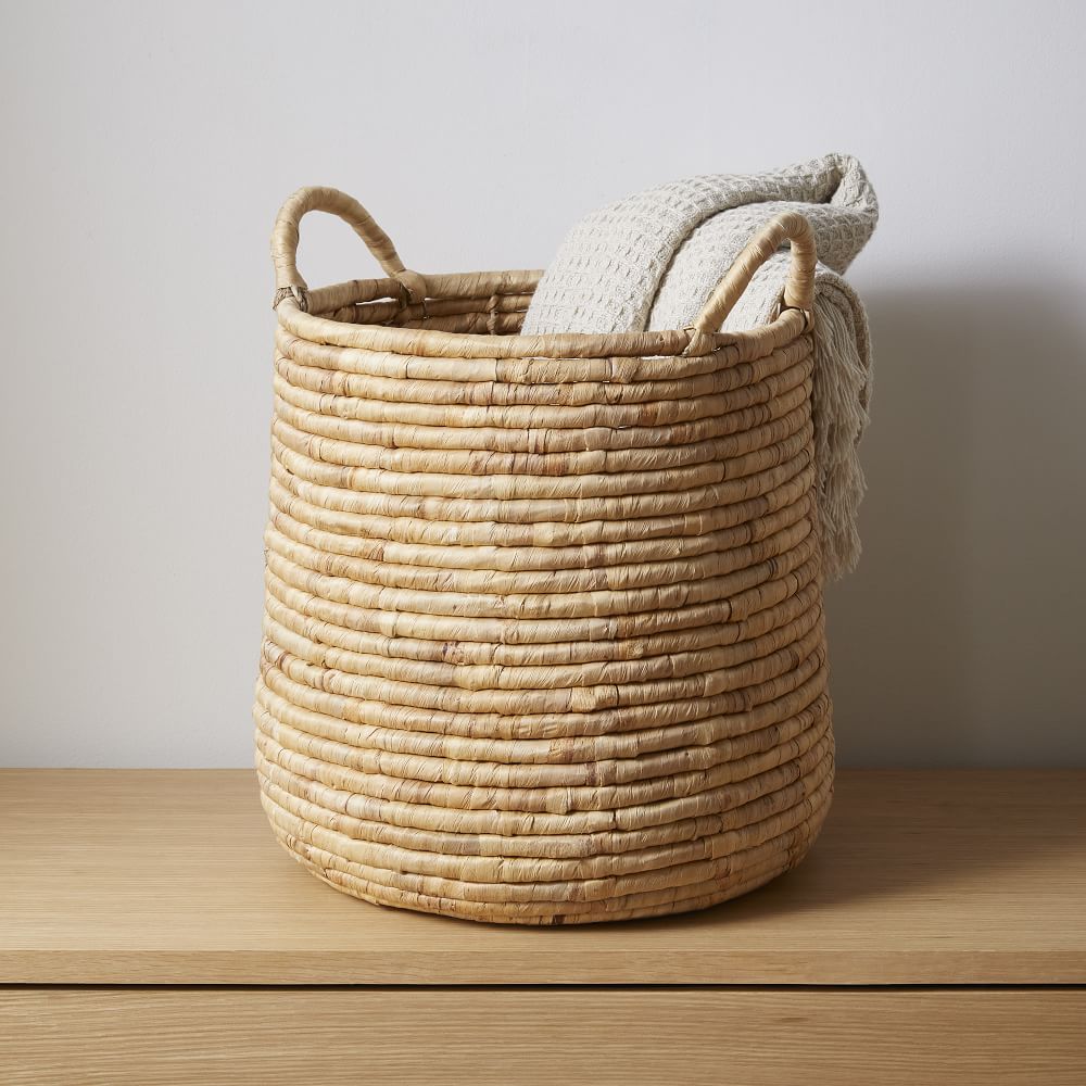 Woven Seagrass Baskets Collection Natural West Elm