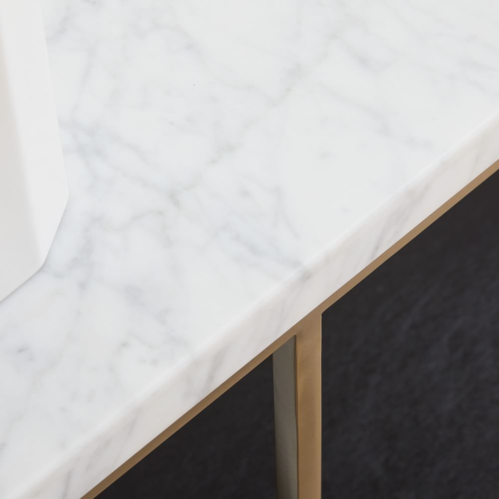 Streamline Bookshelf - Marble | West Elm