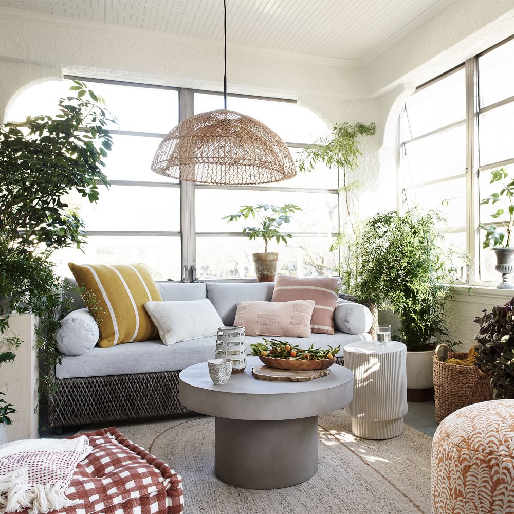 Wicker Dome Pendant (28") | West Elm