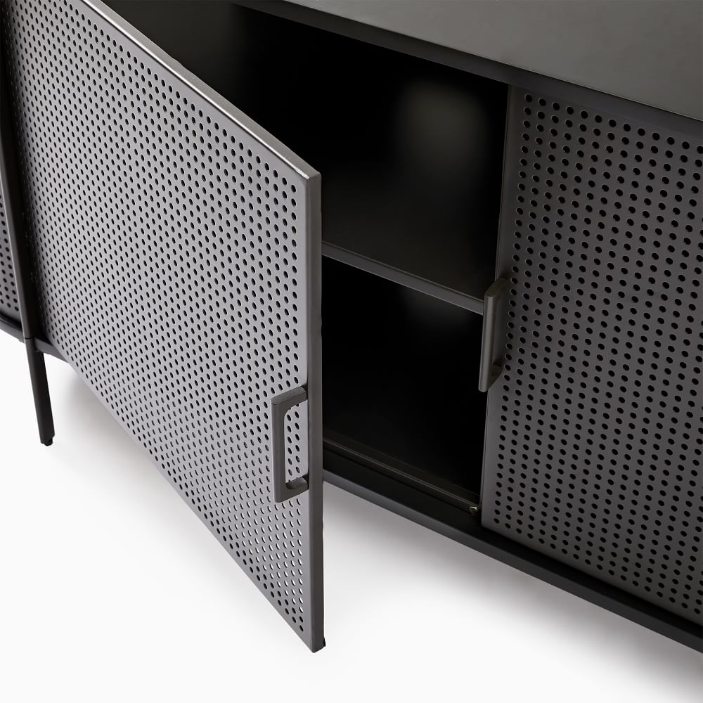 Perforated Metal Media Console (67") | West Elm