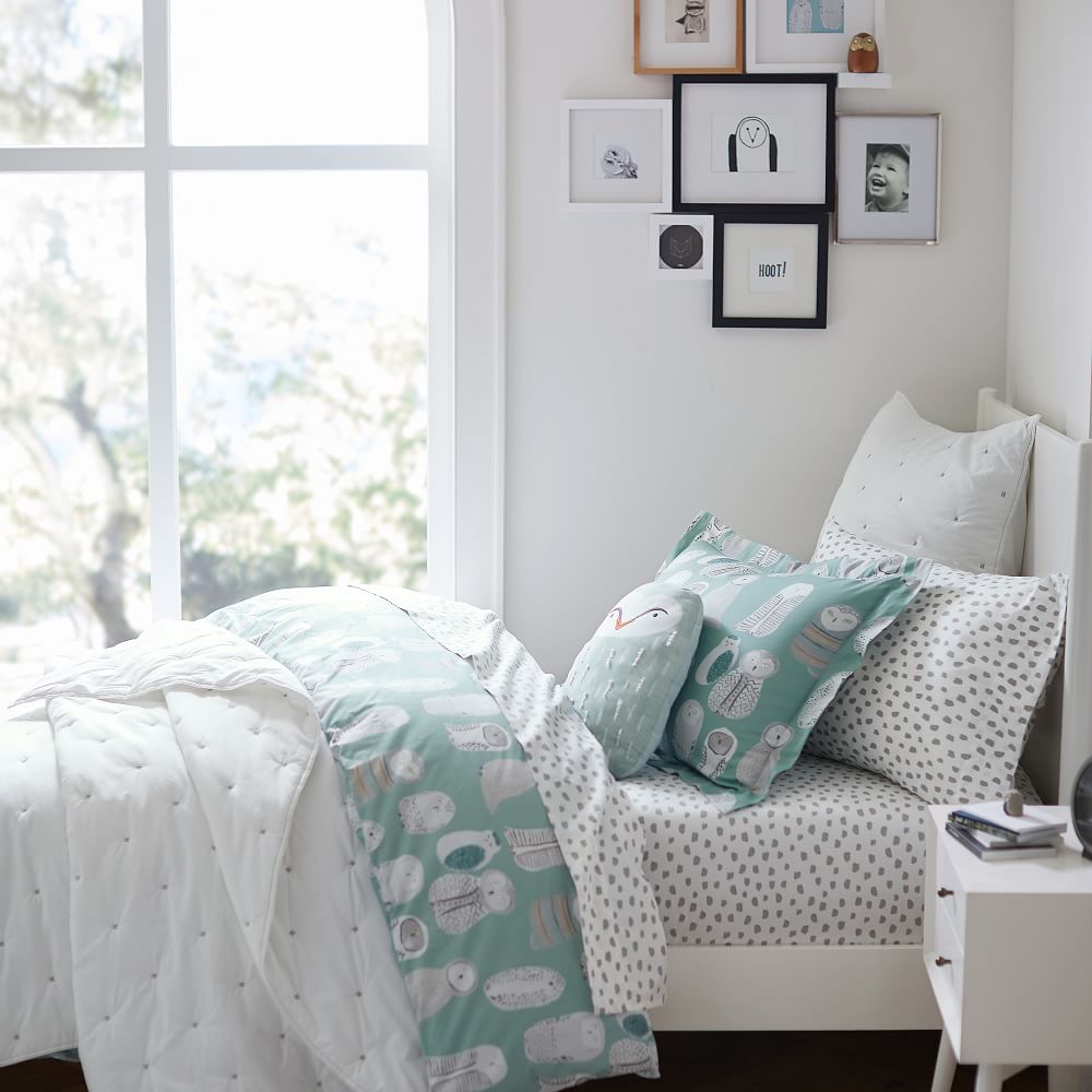 Organic Brushstroke Dot Sheet Set | West Elm