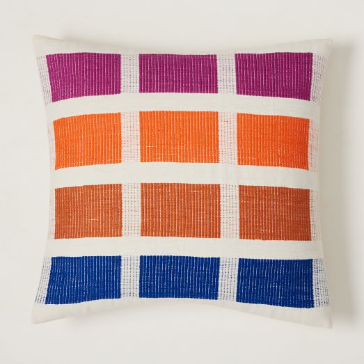 Bolé Road Variegated Stripe Indoor/Outdoor Floor Cushion | West Elm