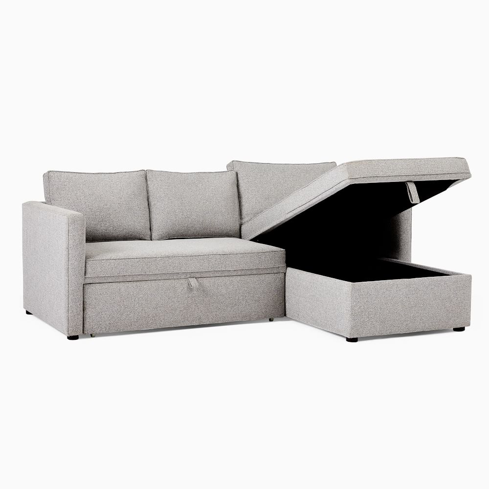 Harris 2 Piece Pop Up Sleeper Sectional With Storage | West Elm