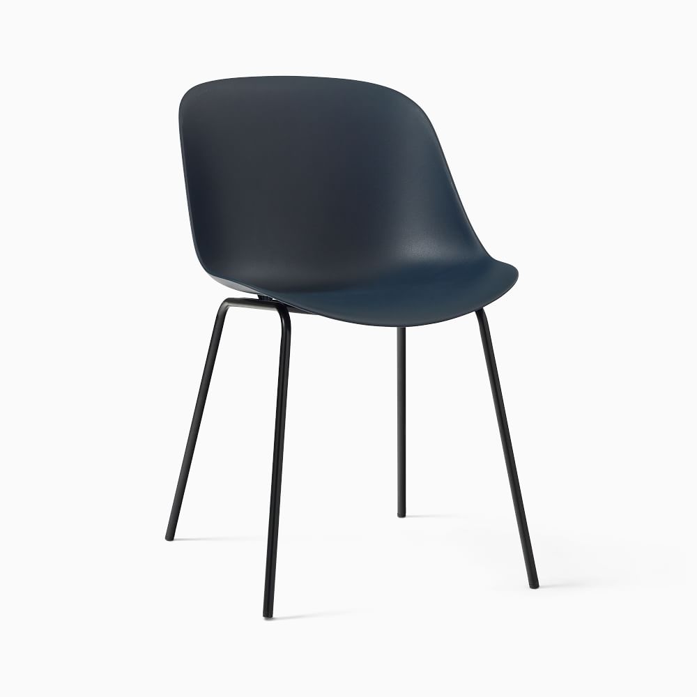 Classon Recycled Plastic Shell Indoor/Outdoor Chair (Set of 2) - Metal ...
