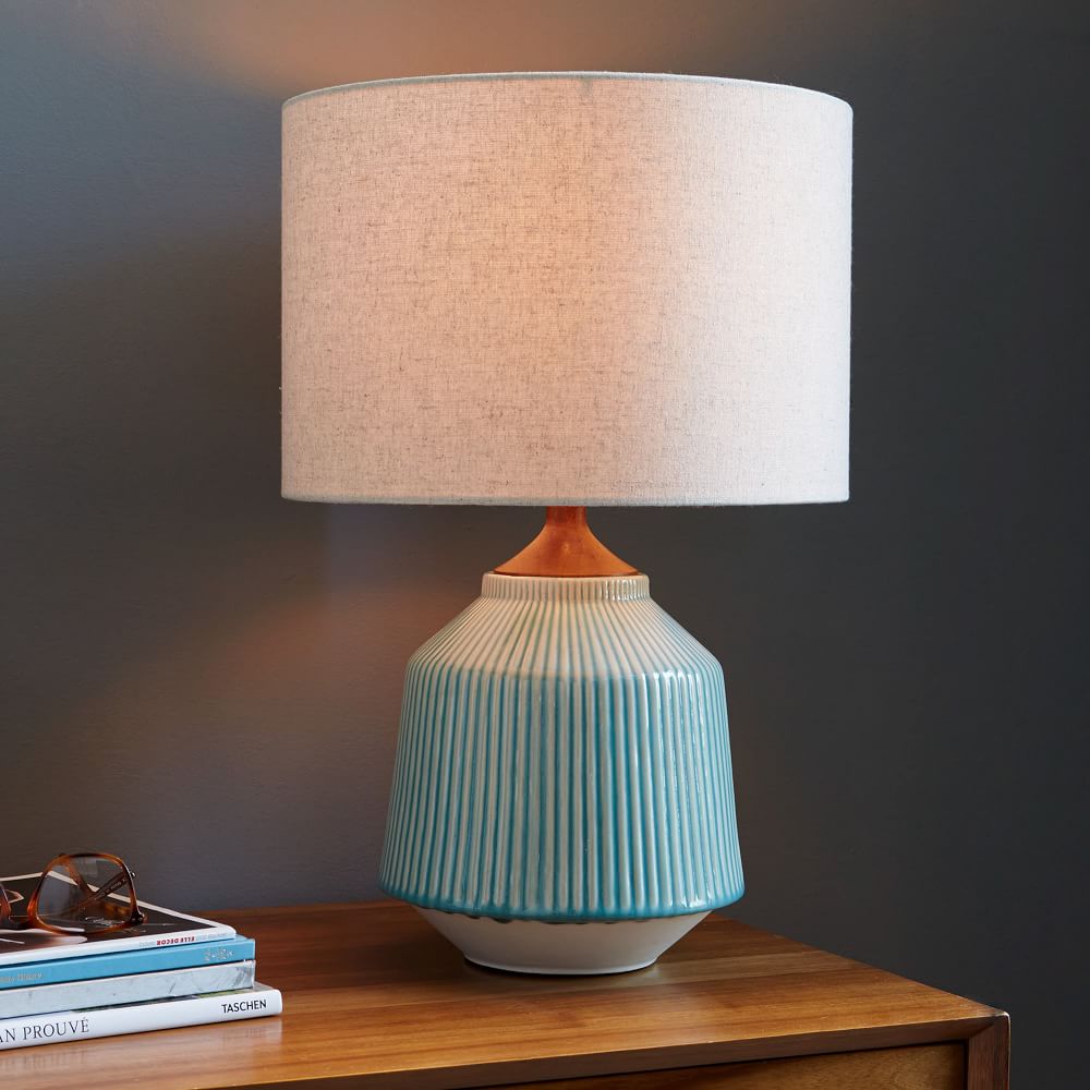 Roar + Rabbit™ Ripple Ceramic Table Lamps | West Elm