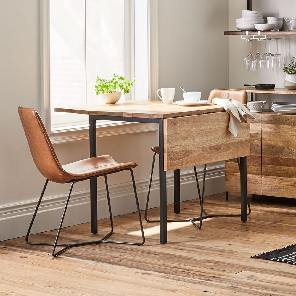 Box Frame Drop Leaf Expandable Table (24"–48") | West Elm