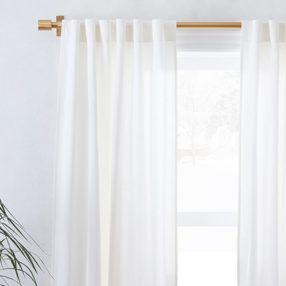 Oversized Metal Curtain Rod | West Elm