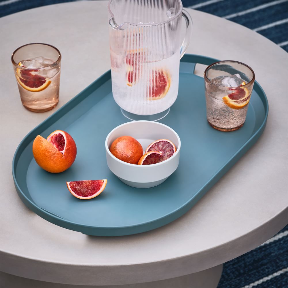 Fluted Acrylic Pitcher, Bar Accessories | West Elm