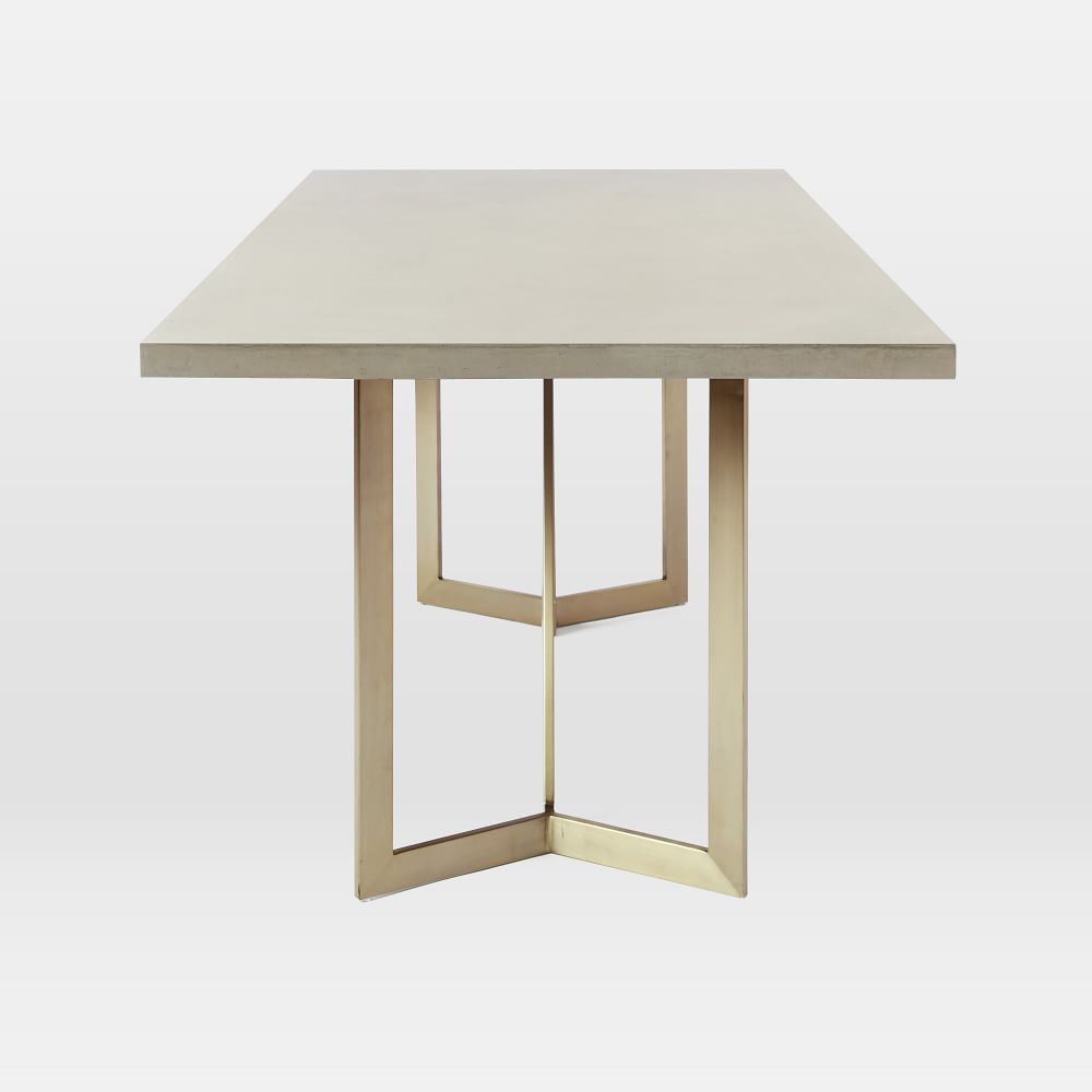 Tower Dining Table - Concrete | West Elm