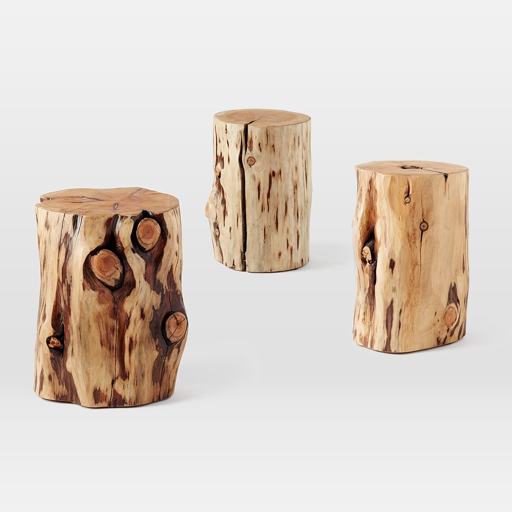 Tree Stump Side Table (12"–15") | West Elm