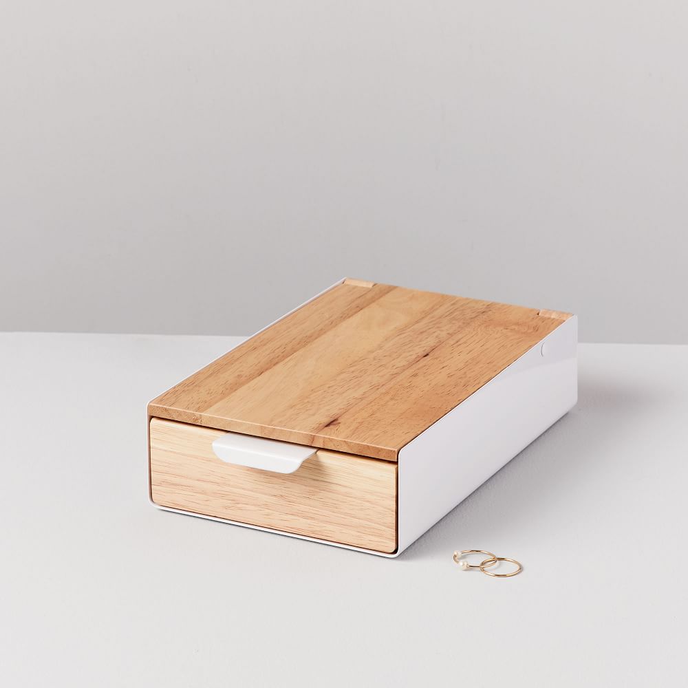 Ease Storage Box + Mirror, Jewelry Organization | West Elm
