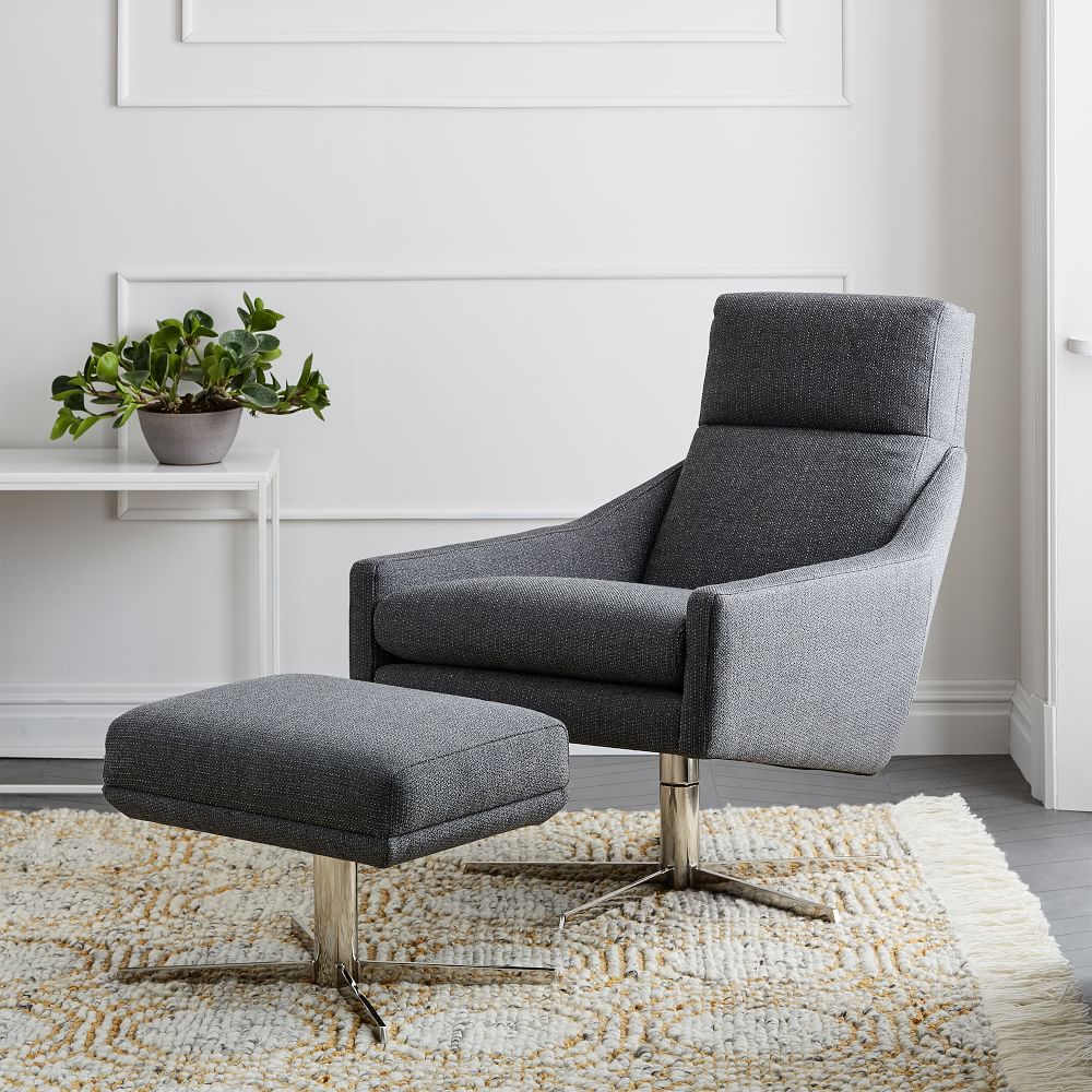 Austin Swivel Ottoman | West Elm
