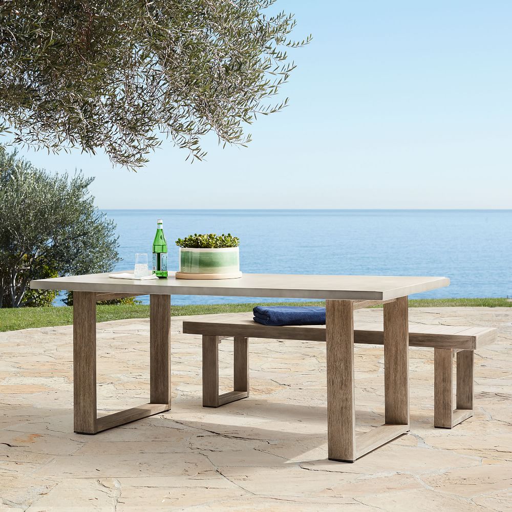 Portside Outdoor Concrete Dining Table (72") | West Elm