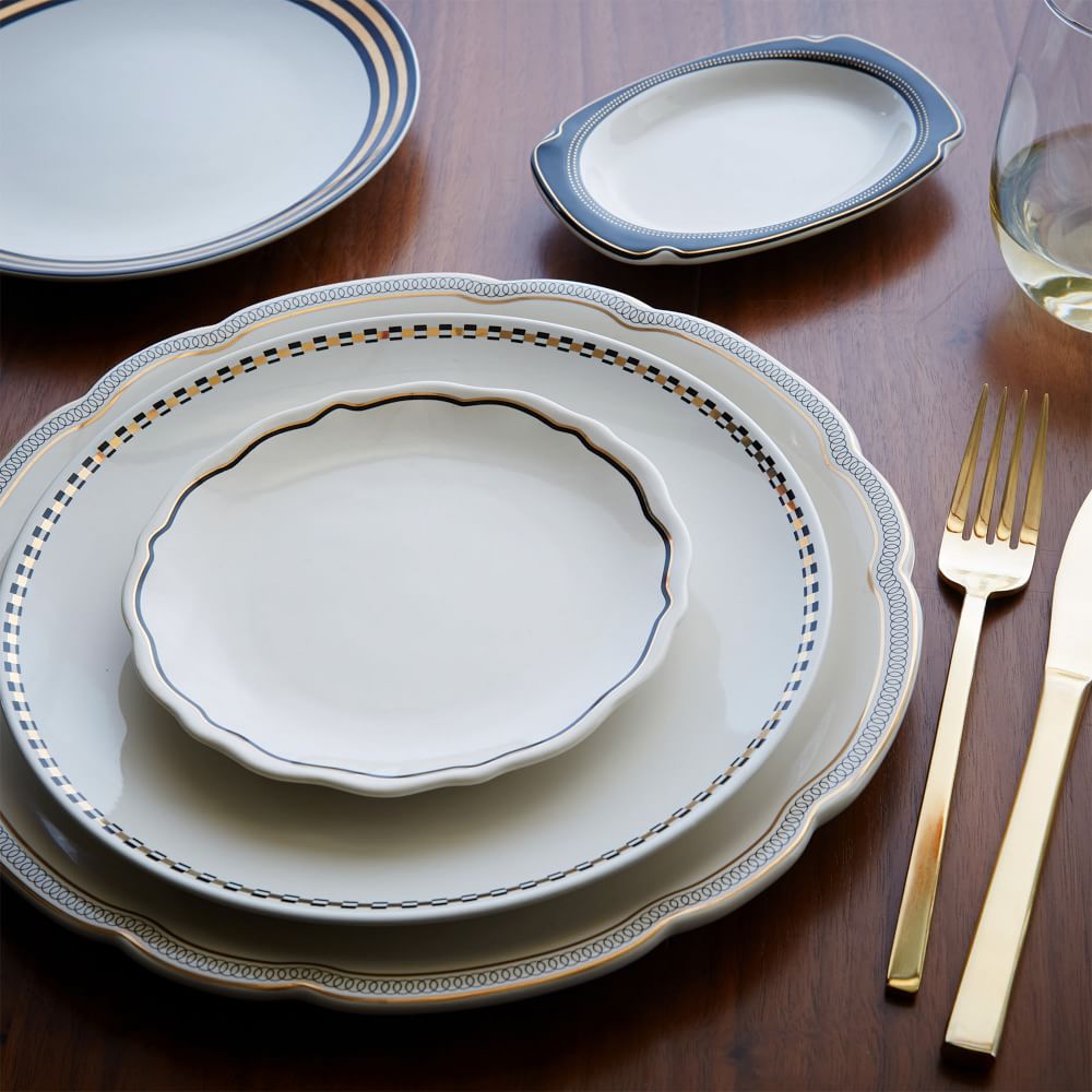 Fishs Eddy Metallic Gilded Salad Plate | West Elm