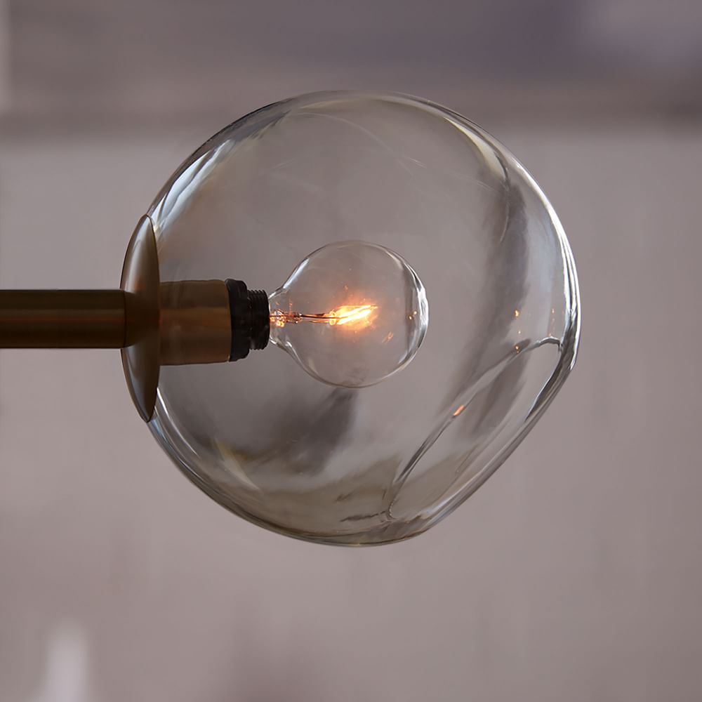 Staggered Glass Shade - Open Side | West Elm