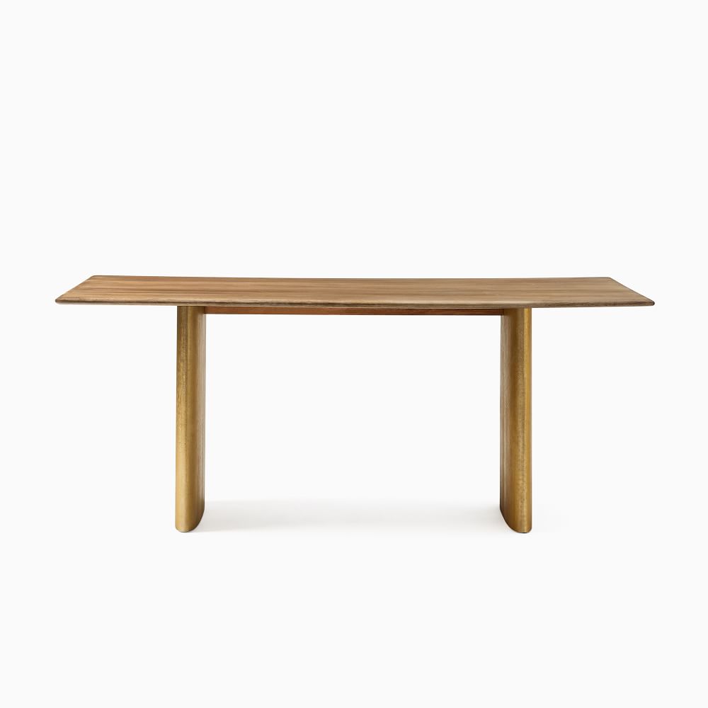 Anton Metal Plinth Dining Table (72", 86") | West Elm