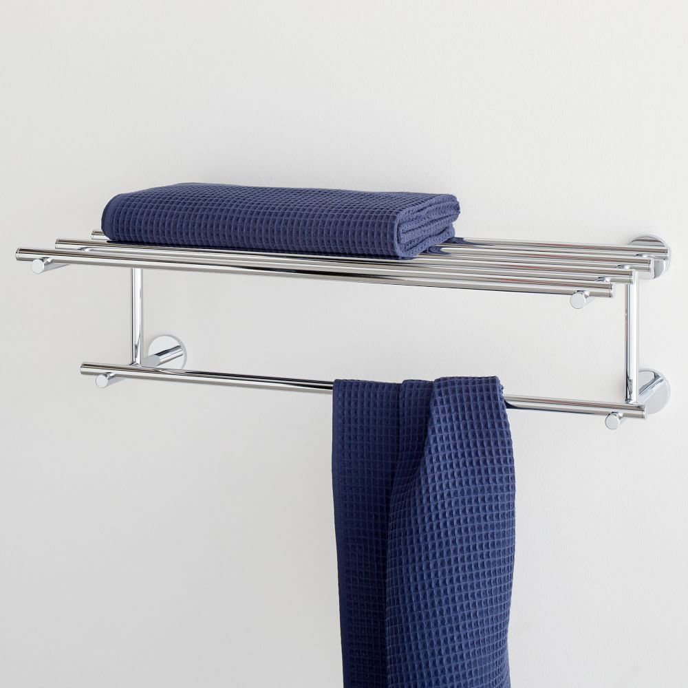 Modern Overhang Bathroom Rail Shelf | West Elm