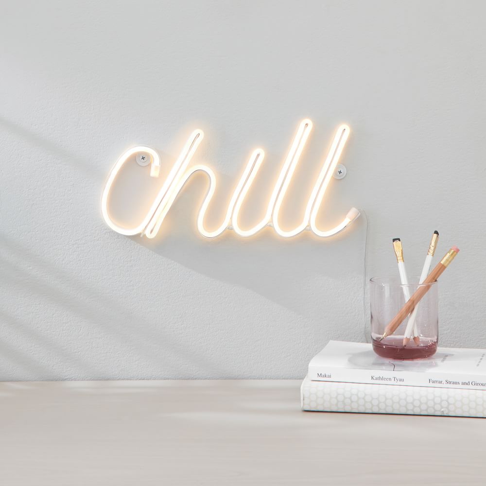 Chill LED Neon Wall Light | West Elm